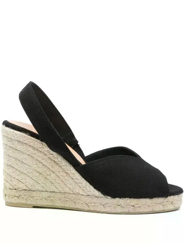 CastaÑer 90mm Brisa Espadrilles - Black