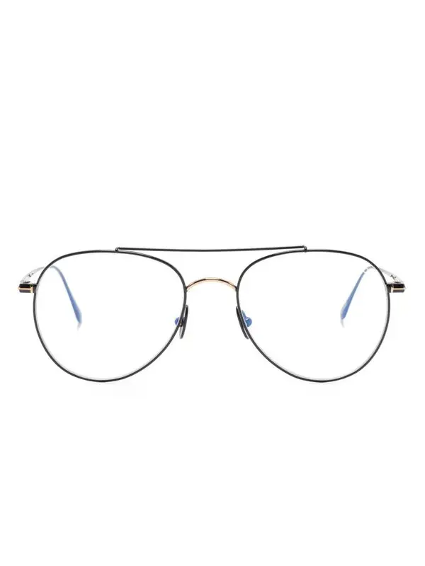 TOM FORD Pilot-frame Glasses - Black