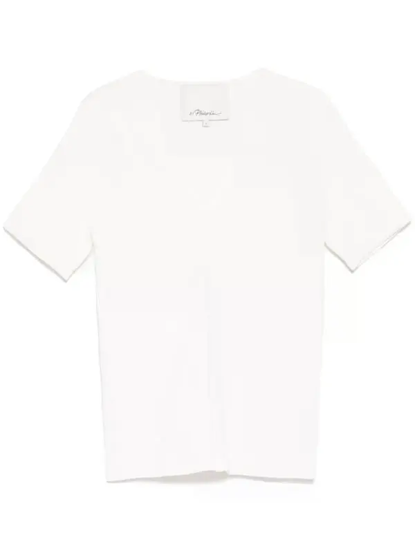 3.1 Phillip Lim Compact Rib Tee - Iv122 Ivory