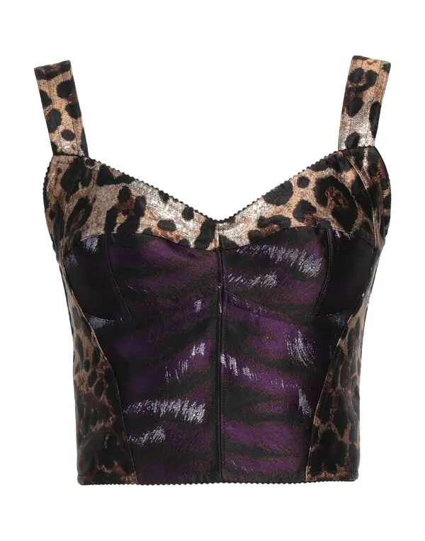 Dolce & Gabbana Leopard-print Corset Top
