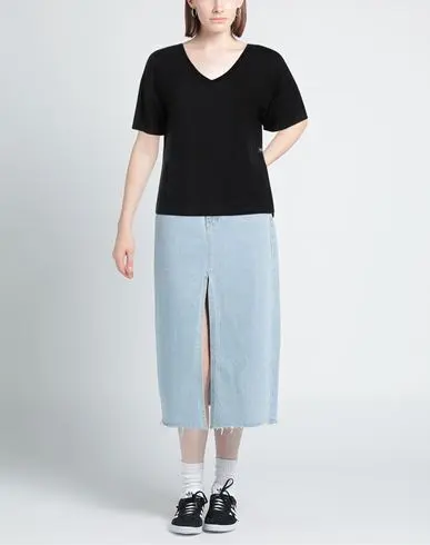 REPLAY Linen Elastane V-neck T-shirt