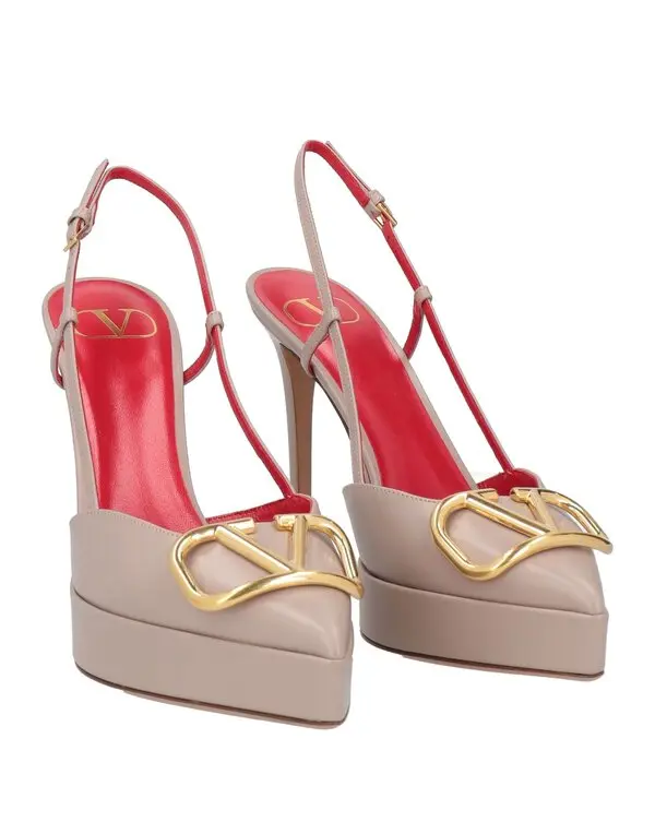 Valentino Garavani Pumps In Leather - Pink