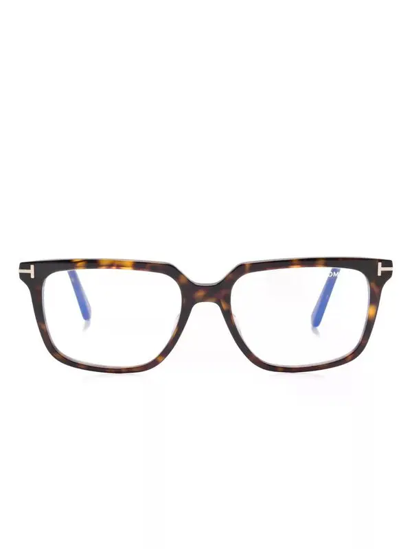 TOM FORD Rectangle-frame Glasses - Brown