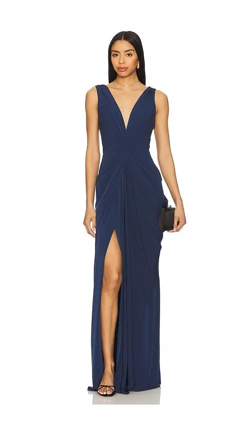 Katie May Leo Gown - Navy