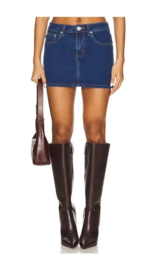 MORE TO COME Maeve Denim Skirt - Blue