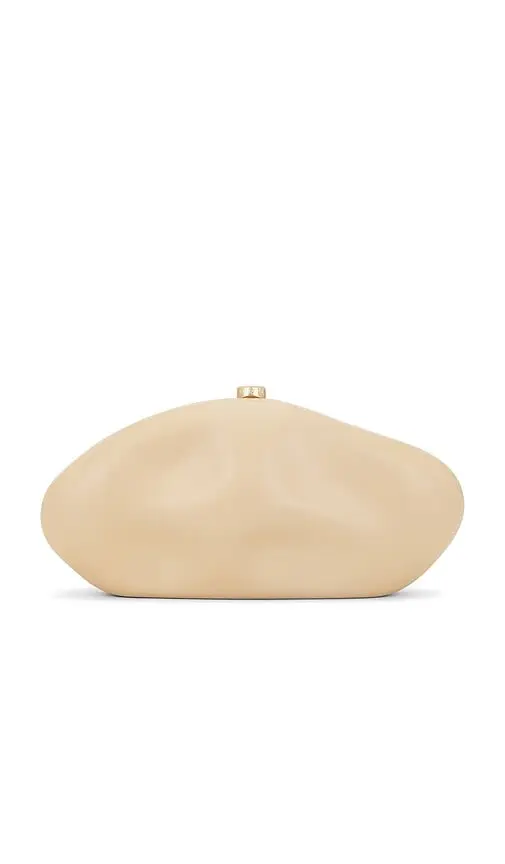 Cult Gaia The Caldera Clutch - Tan