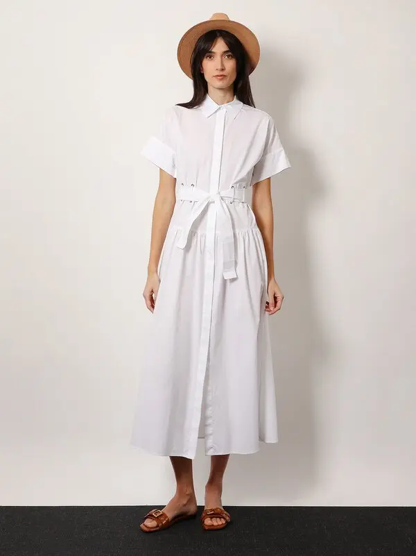 Max Mara Agoraio Dress - White