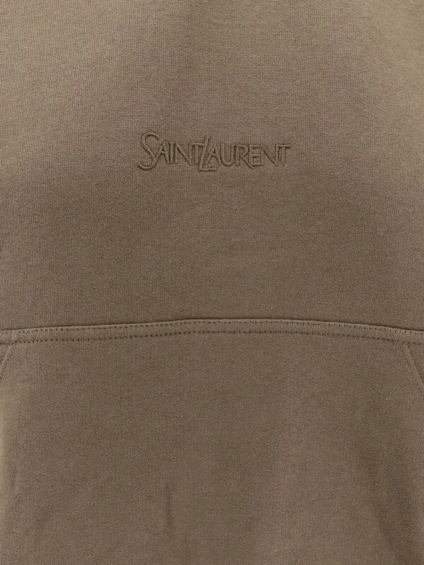 Saint Laurent Embroidered Cotton Sweatshirt