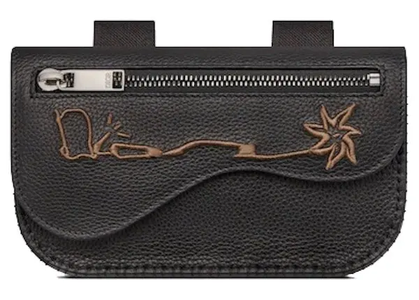 Dior X Cactus Jack Saddle Arm Pouch - Black