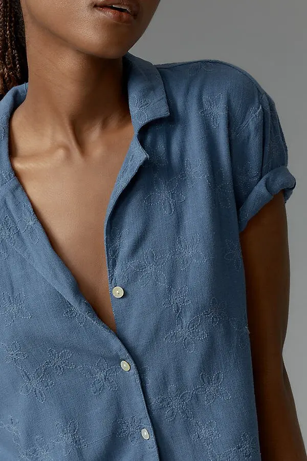 CLOTH & STONE Linen Blend Buttondown Shirt