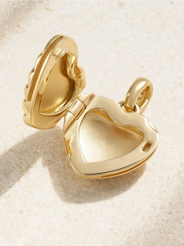 David Yurman Amulets Sculpted Cable 18-karat Heart Pendant - Gold