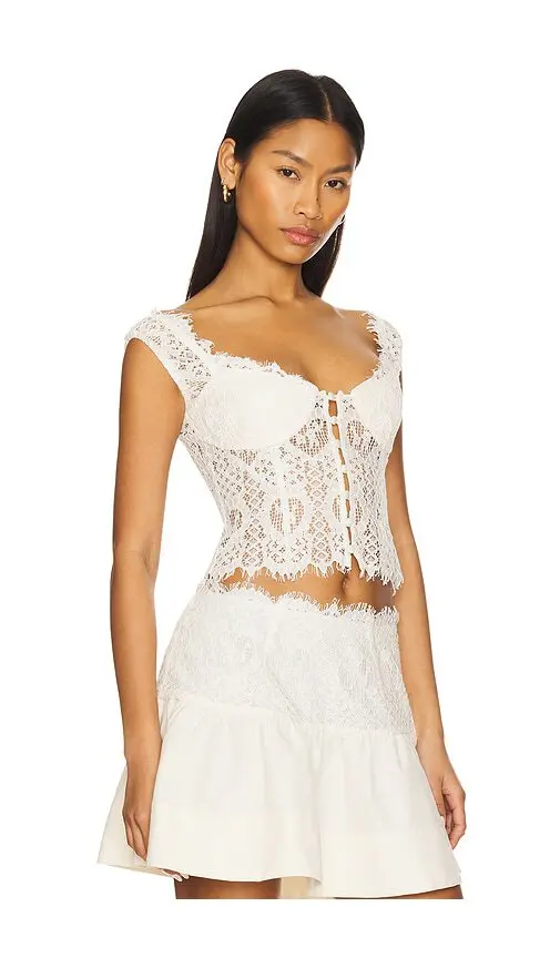 For Love & Lemons Doily Lace Top