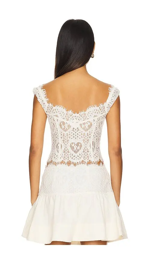 For Love & Lemons Doily Lace Top