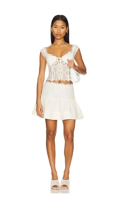 For Love & Lemons Doily Lace Top