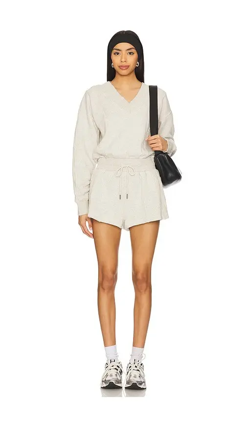 Free People Intercept Romper - Heather Grey
