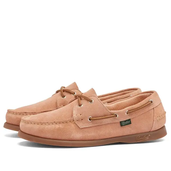 Paraboot Barth Velvet Boat Shoe - Nude