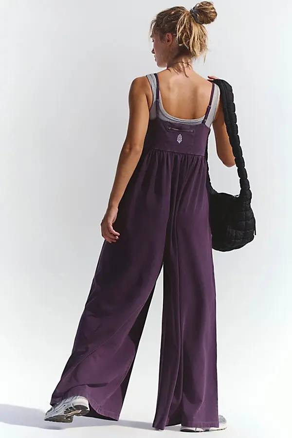 Free People Hot Shot Strappy Onesie - Mars