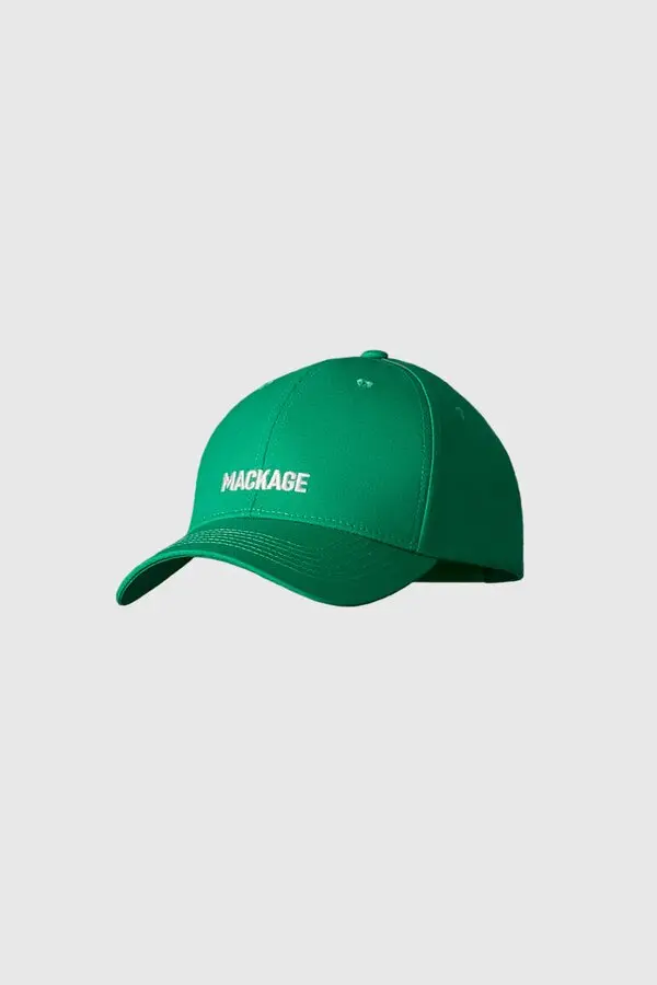 Mackage Cotton Canvas Baseball Cap - Leaf Green