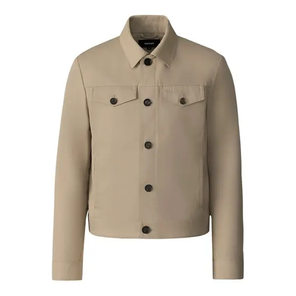 Mackage Cotton Twill Trucker Jacket - Light Camel