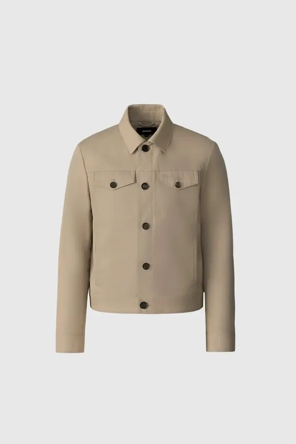 Mackage Cotton Twill Trucker Jacket - Light Camel