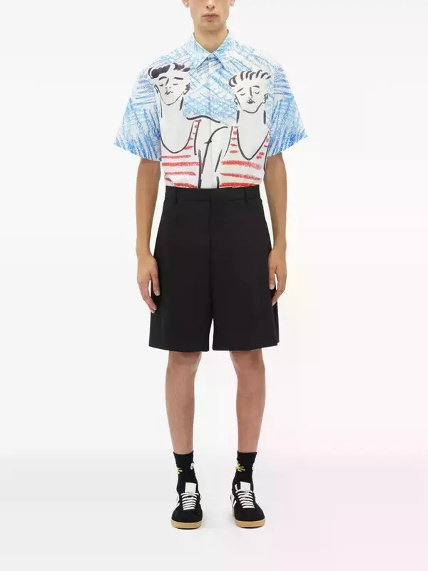MSGM High-waisted Shorts