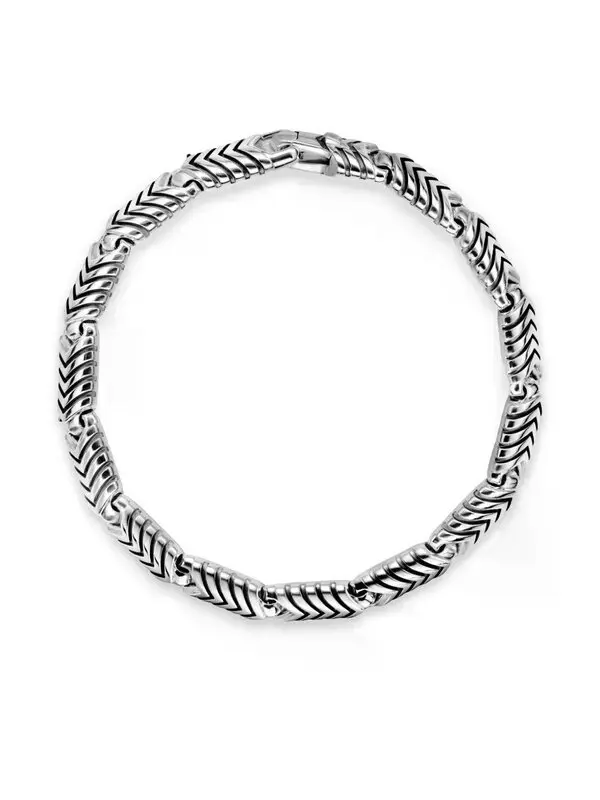 David Yurman Sterling Chevron-link Bracelet - Silver