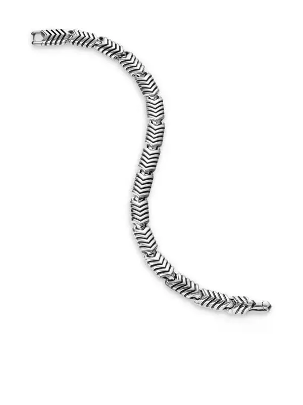 David Yurman Sterling Chevron-link Bracelet - Silver