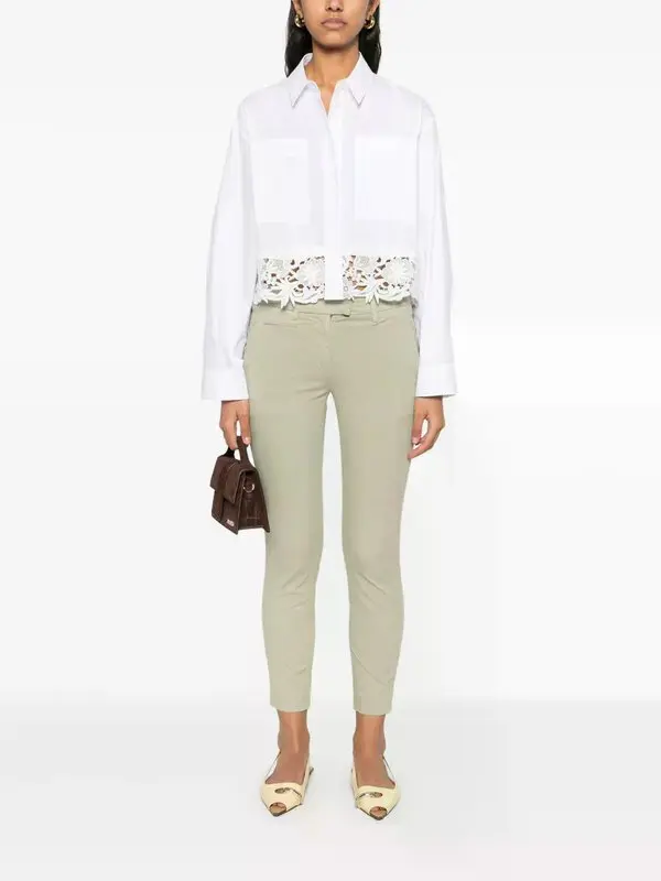 TWINSET Poplin Lace Shirt