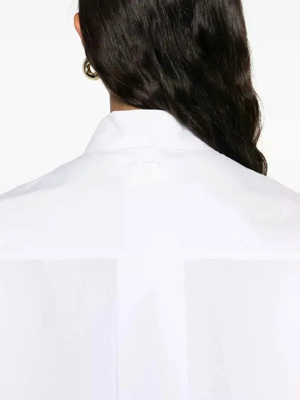 TWINSET Poplin Lace Shirt