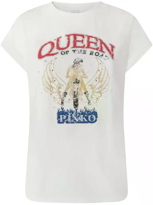 Pinko Queen Of The Road T-shirt - White