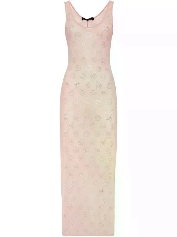 Philipp Plein Monogram Midi Dress