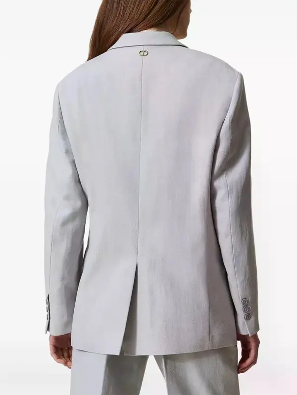 TWINSET Twill Single-breasted Blazer