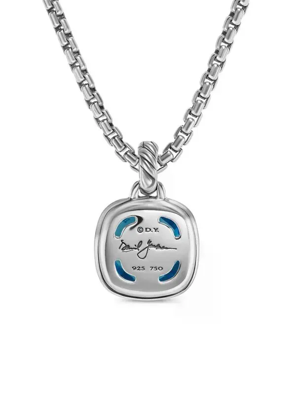 David Yurman 18kt Yellow Gold And Sterling Albion Topaz Pendant - Silver