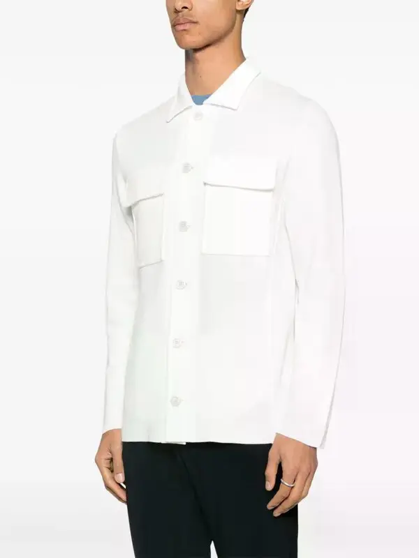LARDINI Cotton Shirt Jacket - White