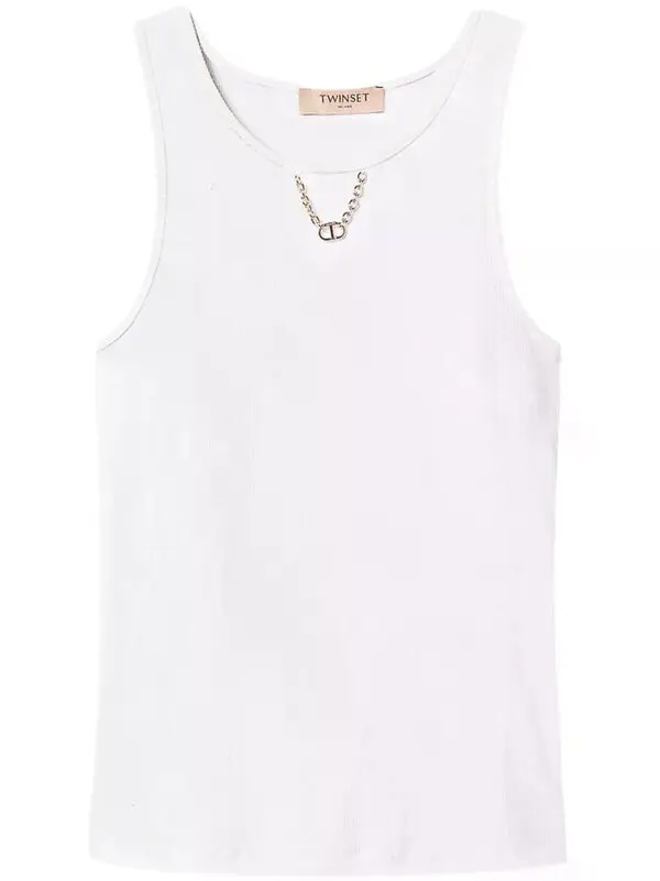 TWINSET Cotton Tank Top