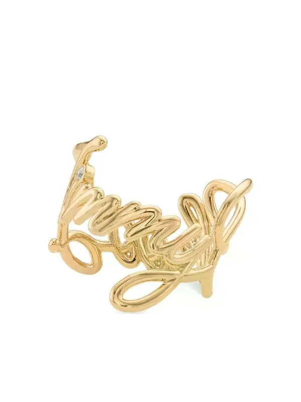 JIMMY CHOO Logo Script Ring