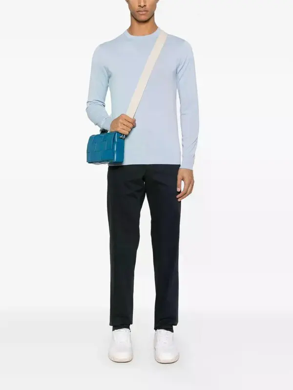 Aspesi Cotton Crew Neck Sweater - Blue
