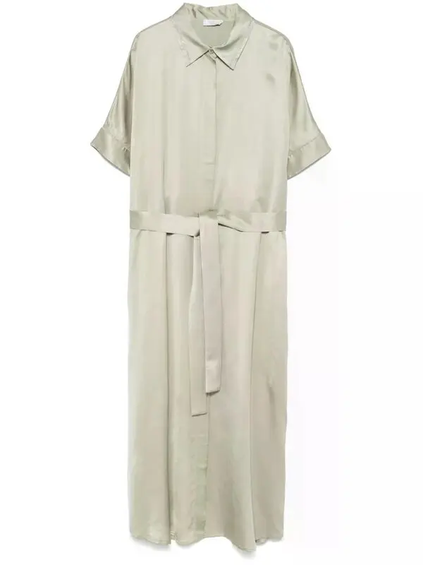 Peserico Satin Midi Dress