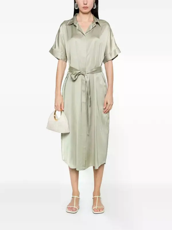 Peserico Satin Midi Dress