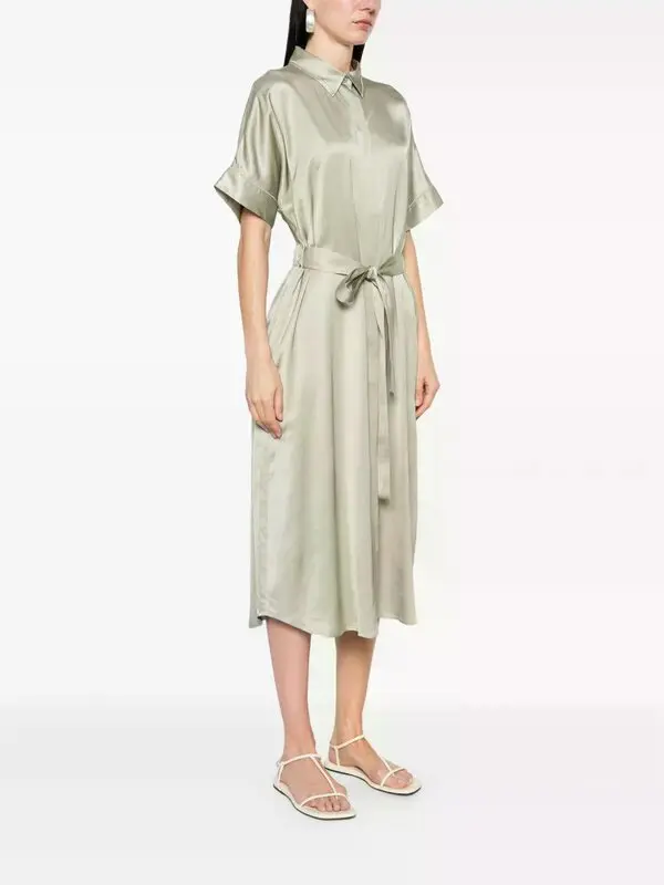Peserico Satin Midi Dress