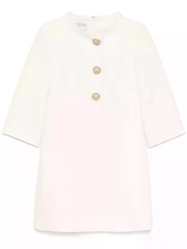 Valentino Garavani Tailored Mini Dress - Neutrals