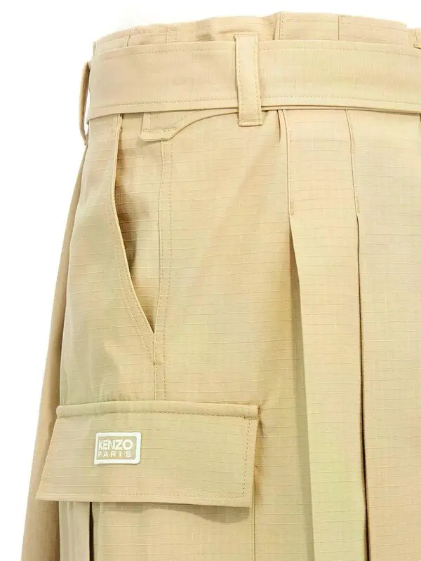 Kenzo Cotton Cargo Skirt