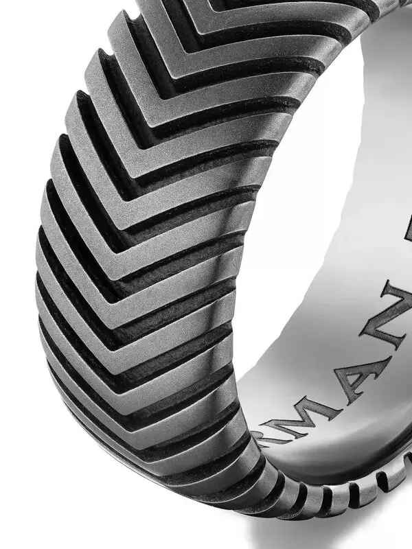David Yurman Chevron Band Ring - Black