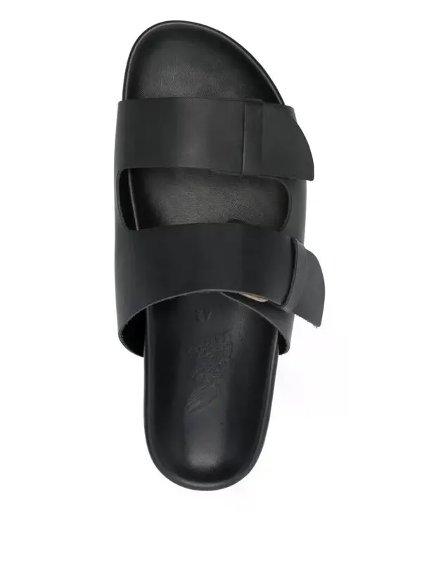 ANCIENT GREEK SANDALS Diogenis Slides - Black