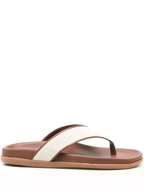 ANCIENT GREEK SANDALS Charys Footbed Flip Flops - Neutrals