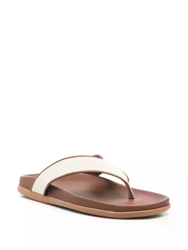 ANCIENT GREEK SANDALS Charys Footbed Flip Flops - Neutrals