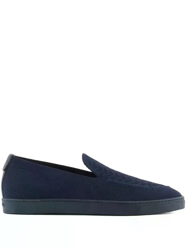 Giorgio Armani Asv Chevron Slippers - Blue