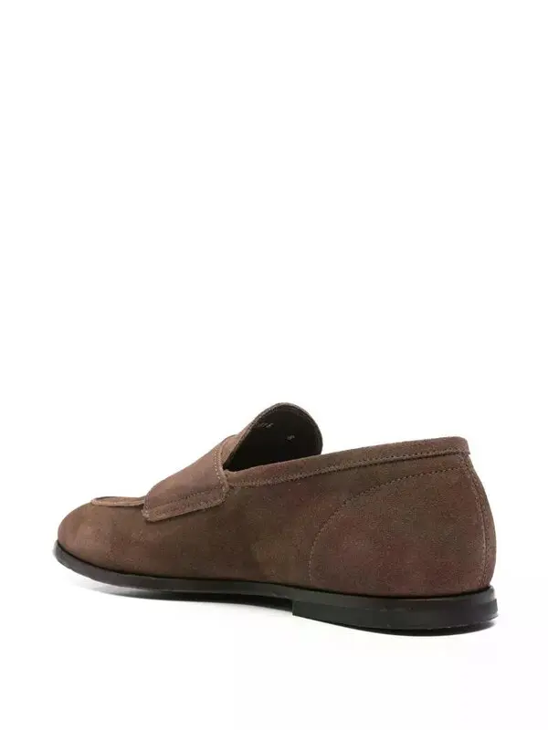 CENERE GB Suede Monk Shoes - Brown