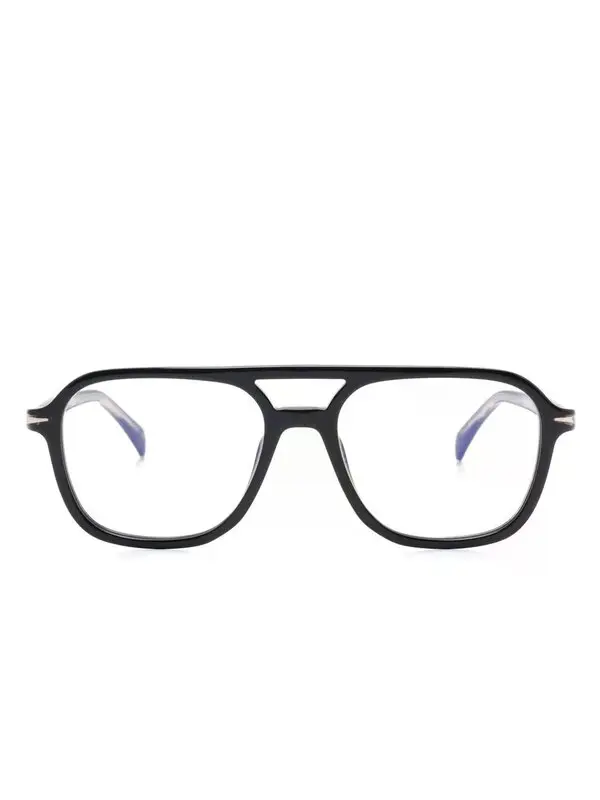 DB EYEWEAR BY DAVID BECKHAM Pilot Frame Glasses - Black