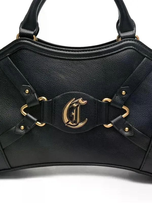 Just Cavalli Logo-plaque Tote Bag - Black